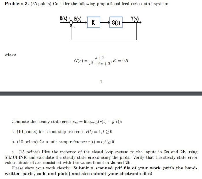 Solved Problem 3. (35 points) Consider the following | Chegg.com