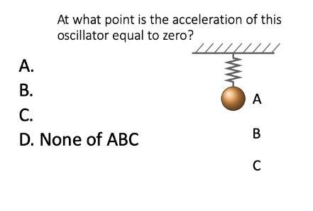 Solved At what point is the acceleration of this oscillator | Chegg.com