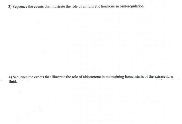 Solved 3) Sequence the events that illustrate the role of | Chegg.com