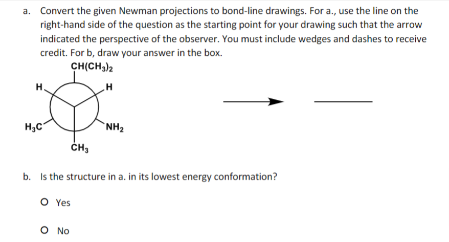 Solved Convert the given Newman projections to bond-line | Chegg.com