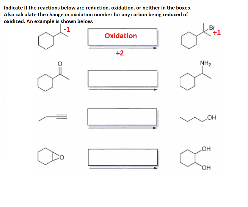 Solved Indicate if the reactions below are reduction, | Chegg.com