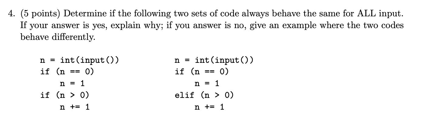 Solved 4. (5 points) Determine if the following two sets of | Chegg.com