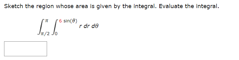 Sketch the region whose area is given by the | Chegg.com