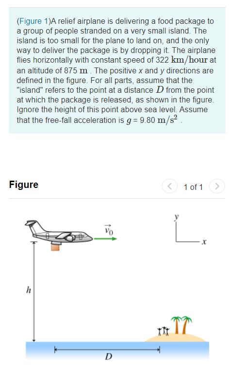Solved A) After a package is dropped from the plane, how | Chegg.com