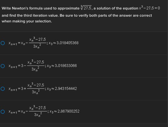 Solved Write Newton's formula used to approximate 327.5, a | Chegg.com