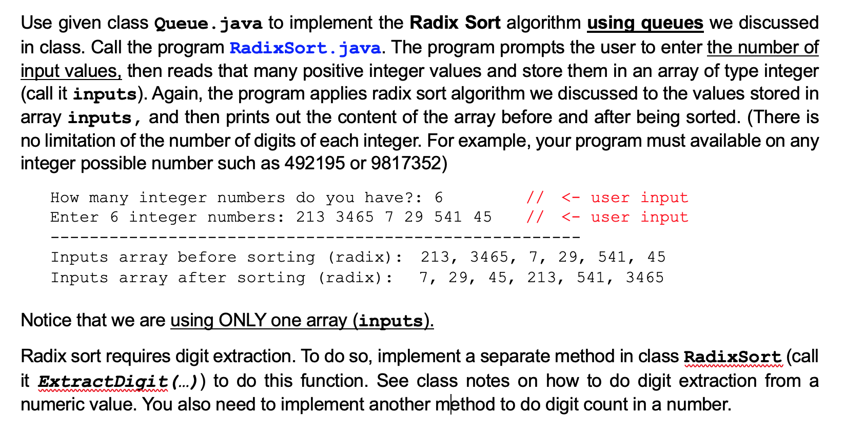 Solved // This class defines a Queue public class | Chegg.com