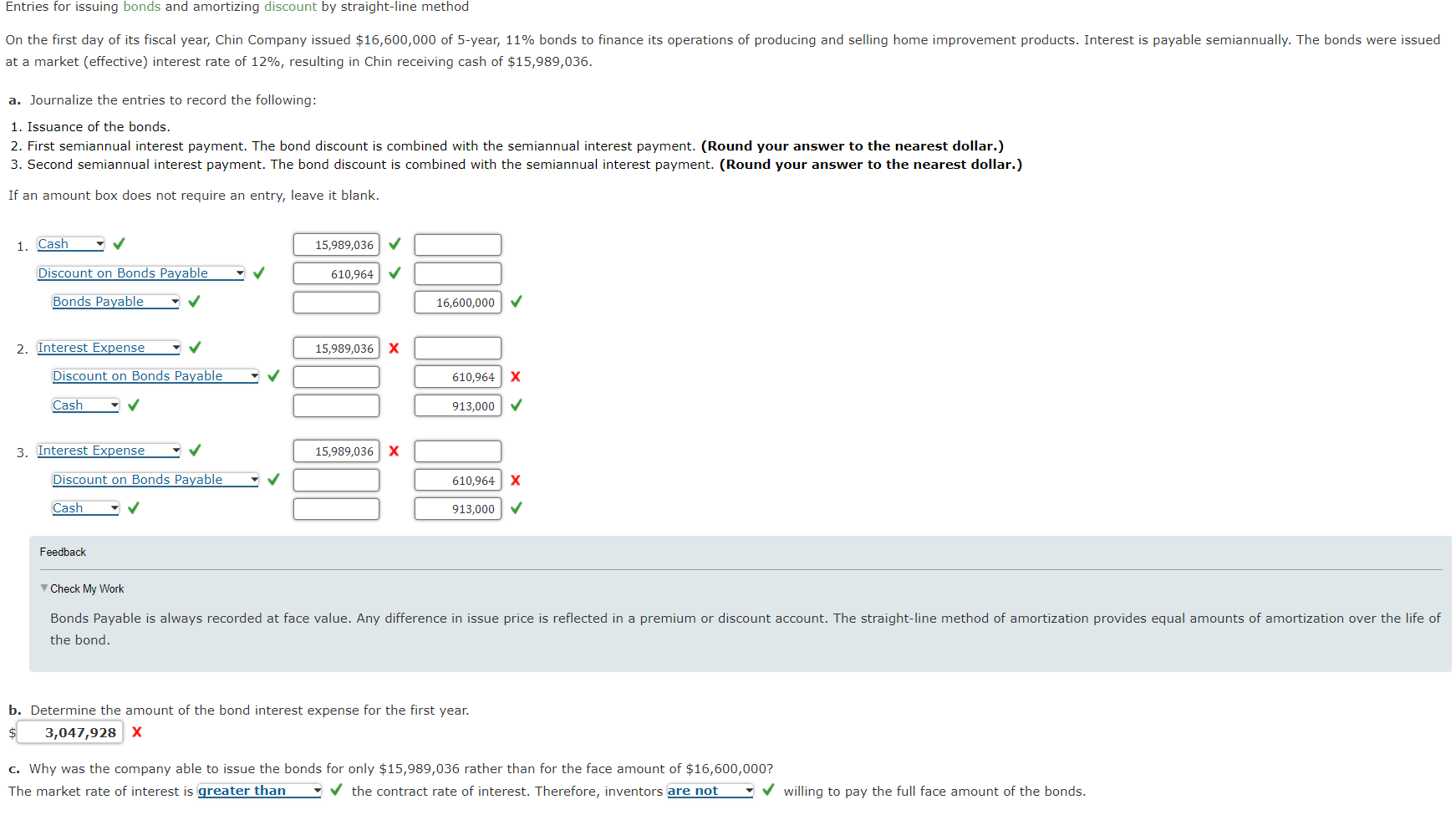 Solved Entries for issuing bonds and amortizing discount by | Chegg.com