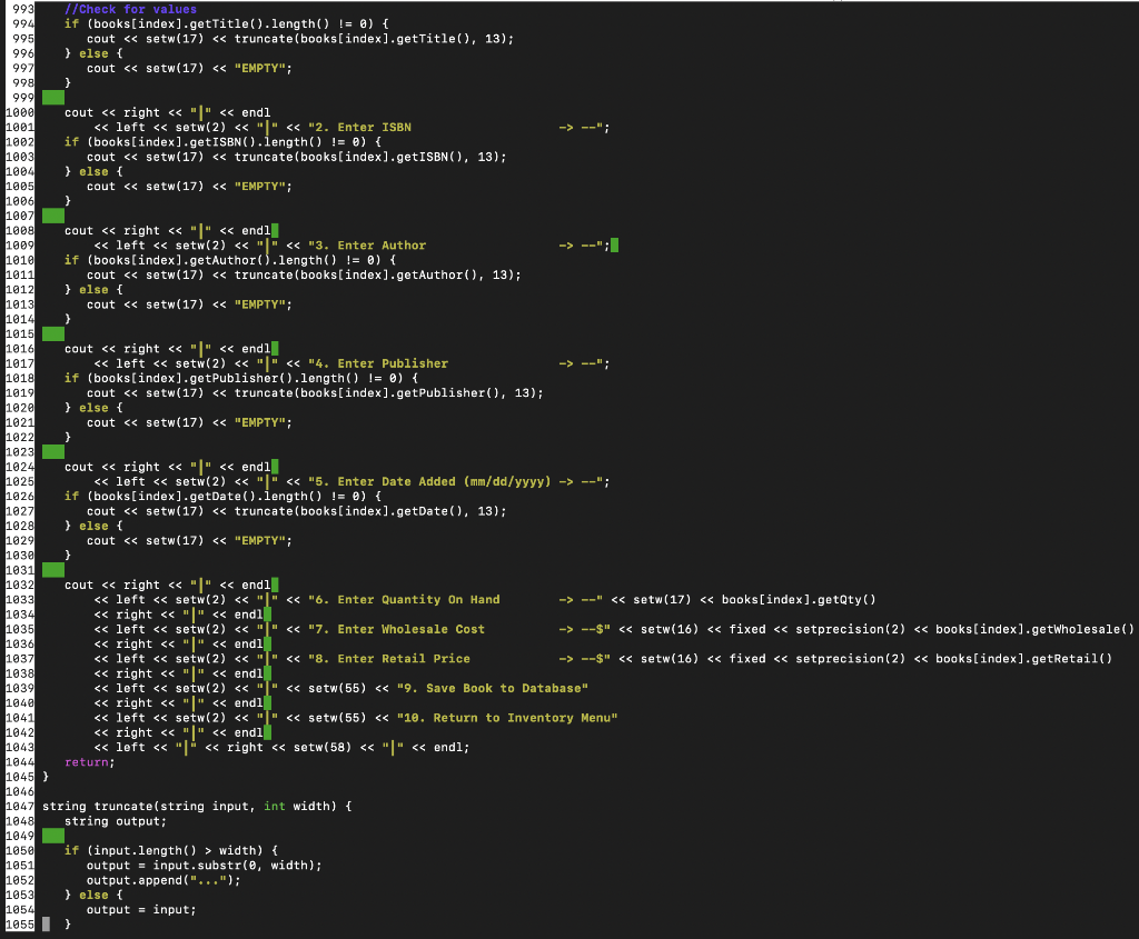 Solved GNU nano 6.4 invmenu.cpp GNU nano | Chegg.com