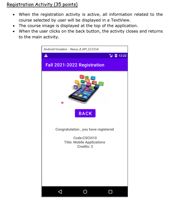 Registration Activity (35 points) When the | Chegg.com