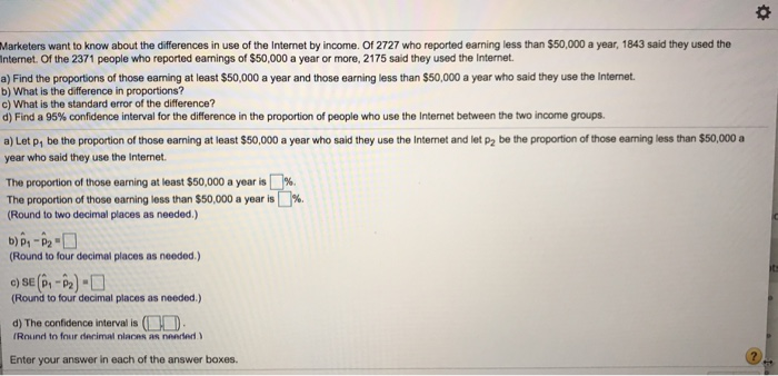 Solved Marketers want to know about the differences in use | Chegg.com