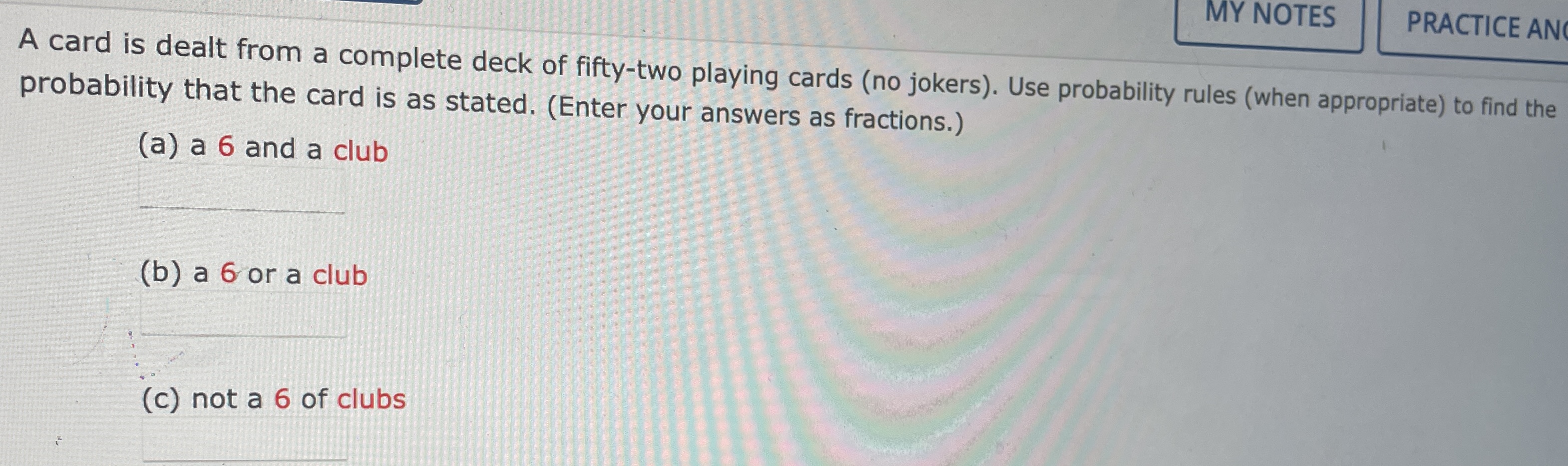 Solved A card is dealt from a complete deck of fifty-two | Chegg.com