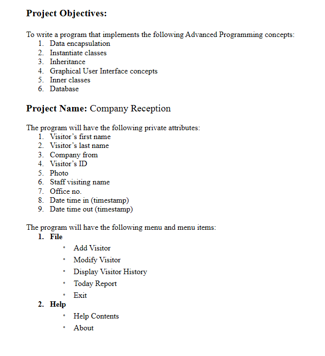 Solved Basically is a program that contains JFrame and a | Chegg.com