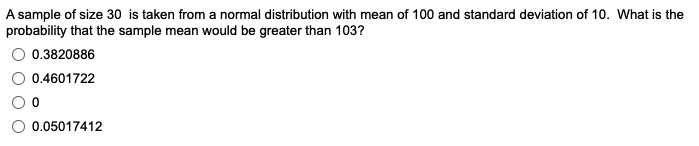 Solved A sample of size 30 is taken from a normal | Chegg.com