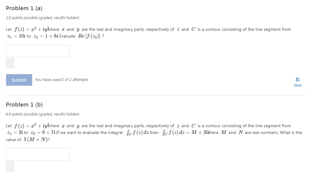 Solved Problem 1 (a) 2.0 points possible (graded, results | Chegg.com