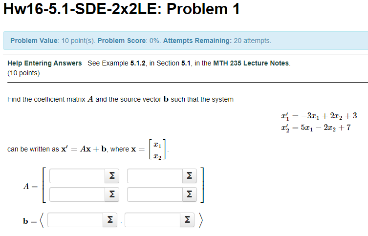 Solved Find the coefficient matrix A and the source vector b | Chegg.com