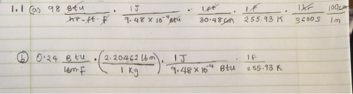 Solved Convert the following quantities from English to SI | Chegg.com