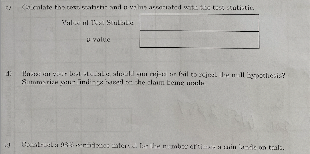 Solved Calculate the text statistic and p-value associated | Chegg.com