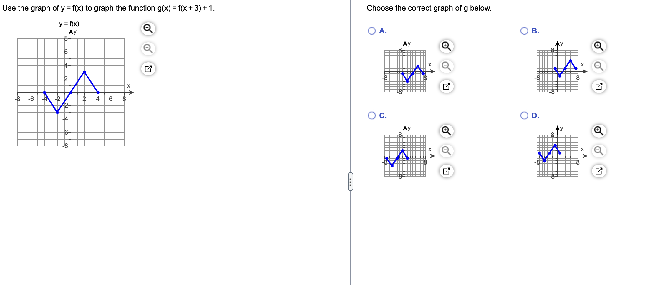 Solved \begin{tabular}{l|l} Use the graph of y=f(x) to graph | Chegg.com Solved \begin{tabular}{l|l} Use the graph of y=f(x) to graph | Chegg.com