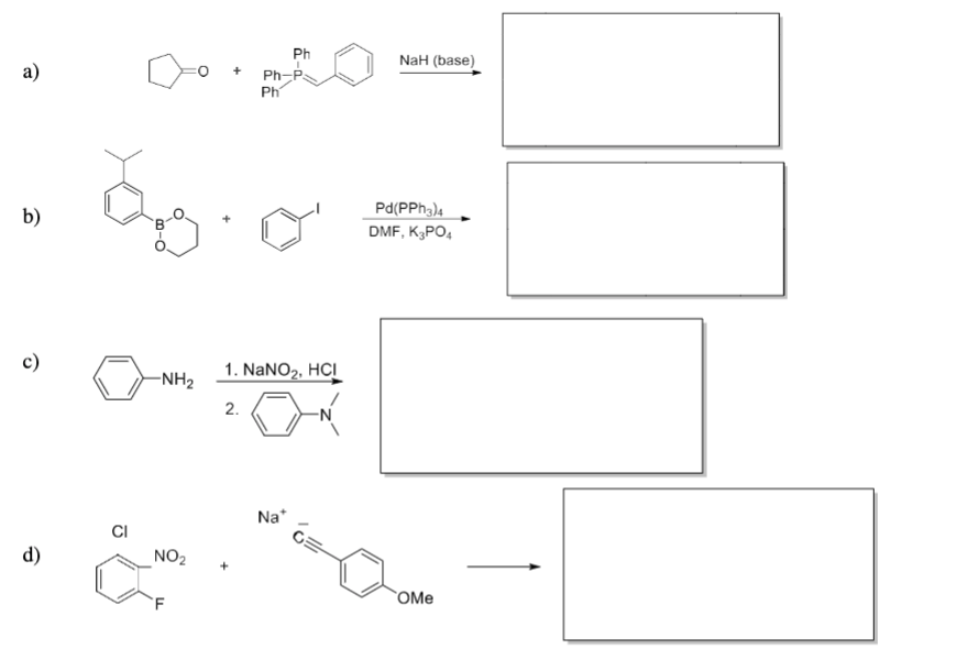 Solved NaH (base) a) Ph Ph- Ph b) Pd(PPhz) DMF, K3PO4 c) | Chegg.com