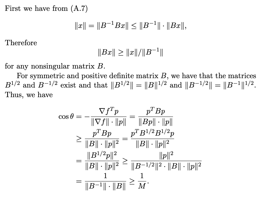 Solved This is under line search methods of the textbook | Chegg.com