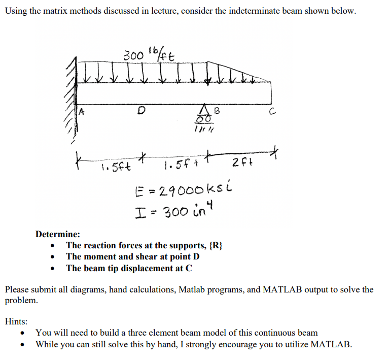 Solved Using the matrix methods discussed in lecture, | Chegg.com