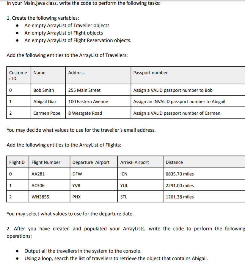 Solved Only want the code for the Reservation class and | Chegg.com