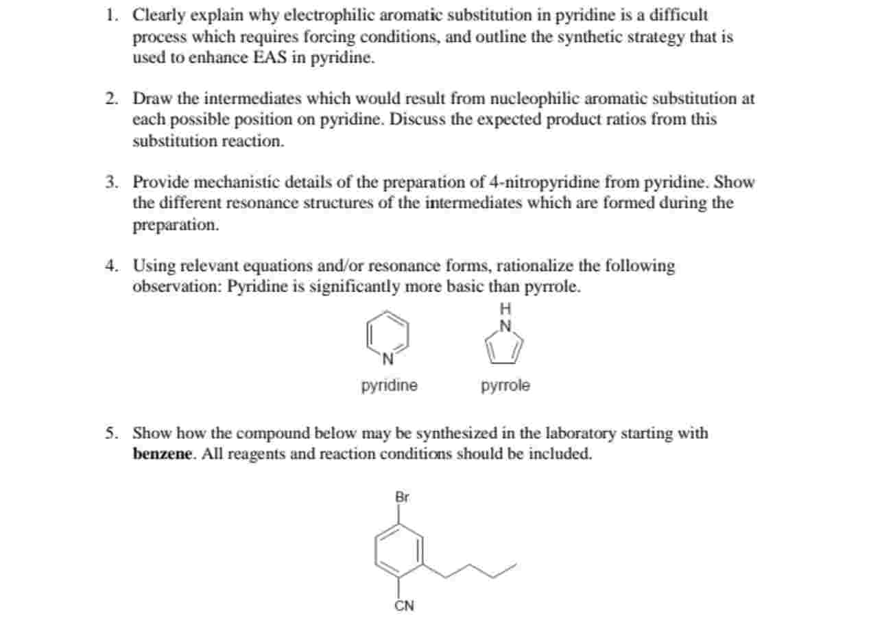 Solved Clearly explain why electrophilic aromatic | Chegg.com