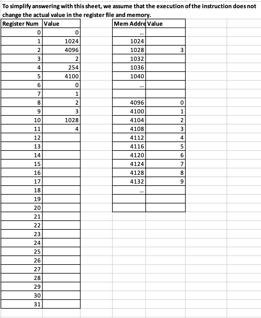 Please fill in the spreadsheet (Red & Yellow tiles). | Chegg.com