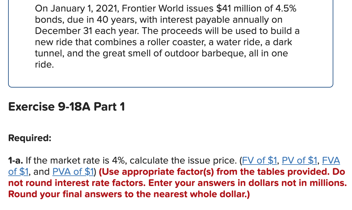 Solved ! Required information Exercise 9-18A Calculate the | Chegg.com