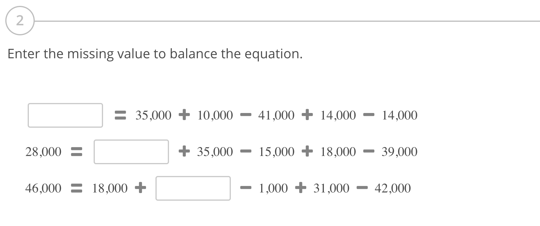 Solved Enter the missing value to balance the equation. = | Chegg.com