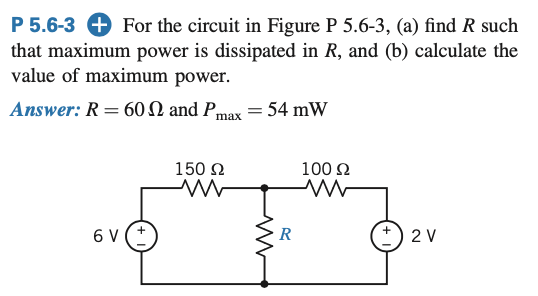 Solved Answers for P5.6-3 (Change the 100 12 resistor to 75 | Chegg.com