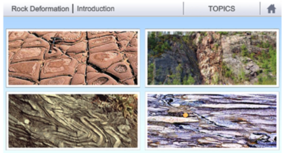 Solved Rock Deformation | Introduction TOPICS Identify | Chegg.com