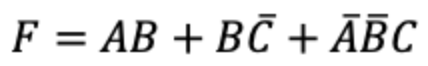 Solved F=A+BF=AˉBˉCˉ+AB | Chegg.com