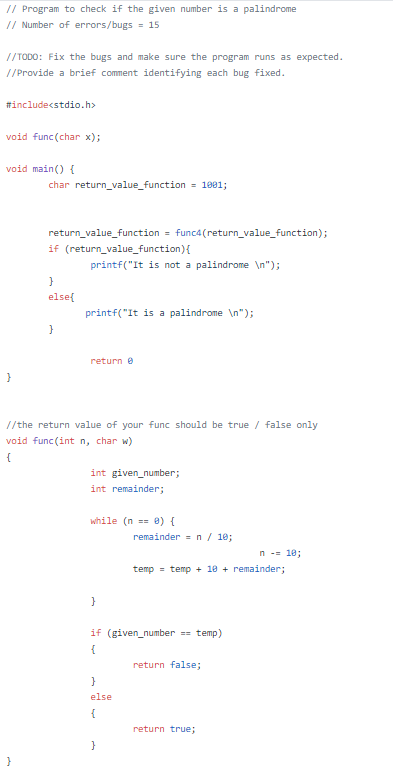 Solved // Program to check if the given number is a | Chegg.com