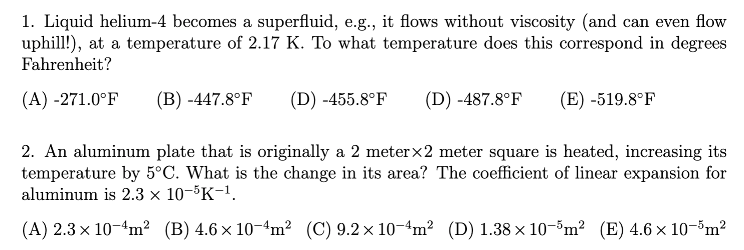 Solved Liquid helium-4 becomes a superfluid, e.g., it flows | Chegg.com