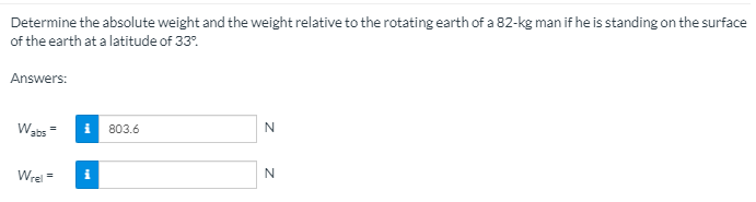 Solved Determine the absolute weight and the weight relative | Chegg.com
