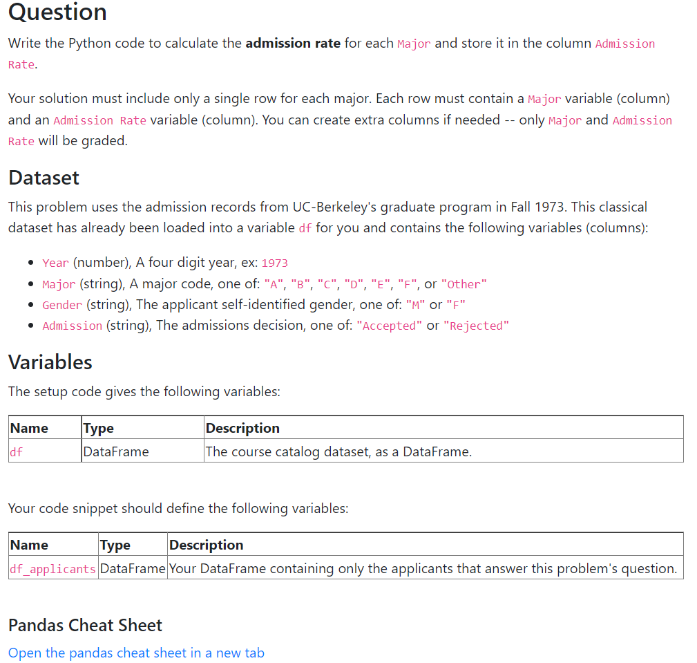 Solved Question Write the Python code to calculate the | Chegg.com