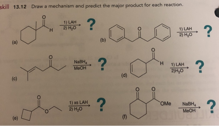 Solved skill 13.12 Draw a mechanism and predict the major | Chegg.com