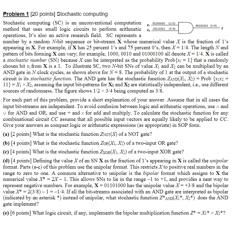 Stochastic Computing Sc Is An Unconventional