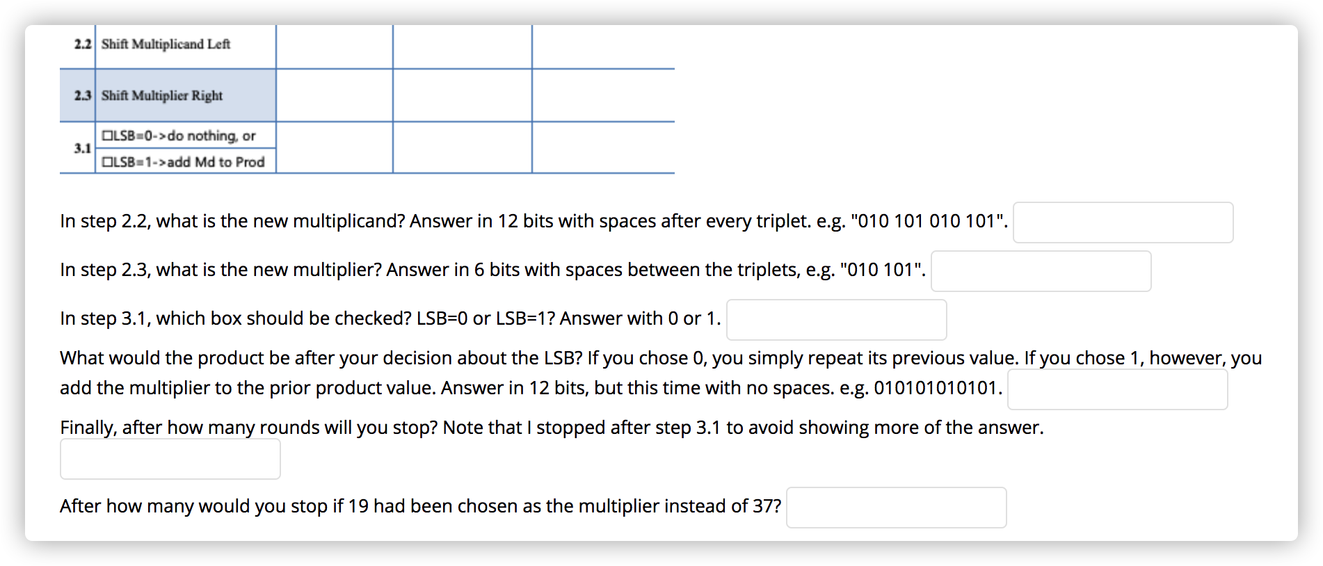 Solved If we multiplied 37x19, which should we pick as the | Chegg.com