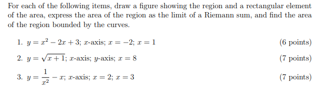 Solved For each of the following items, draw a figure | Chegg.com