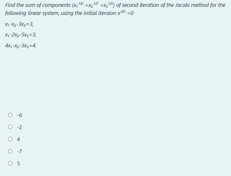Solved Find the sum of components (x, (2) +x2(2) +xz (2)) of | Chegg.com
