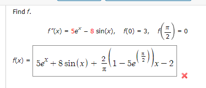 Solved Find f. | Chegg.com