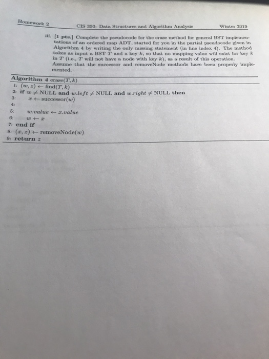 Solved Binary Search Trees Operations Pseudocode And
