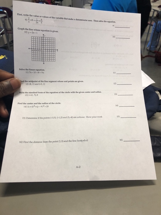 Solved MULTIPLE CHO quation Solve the absolute value | Chegg.com