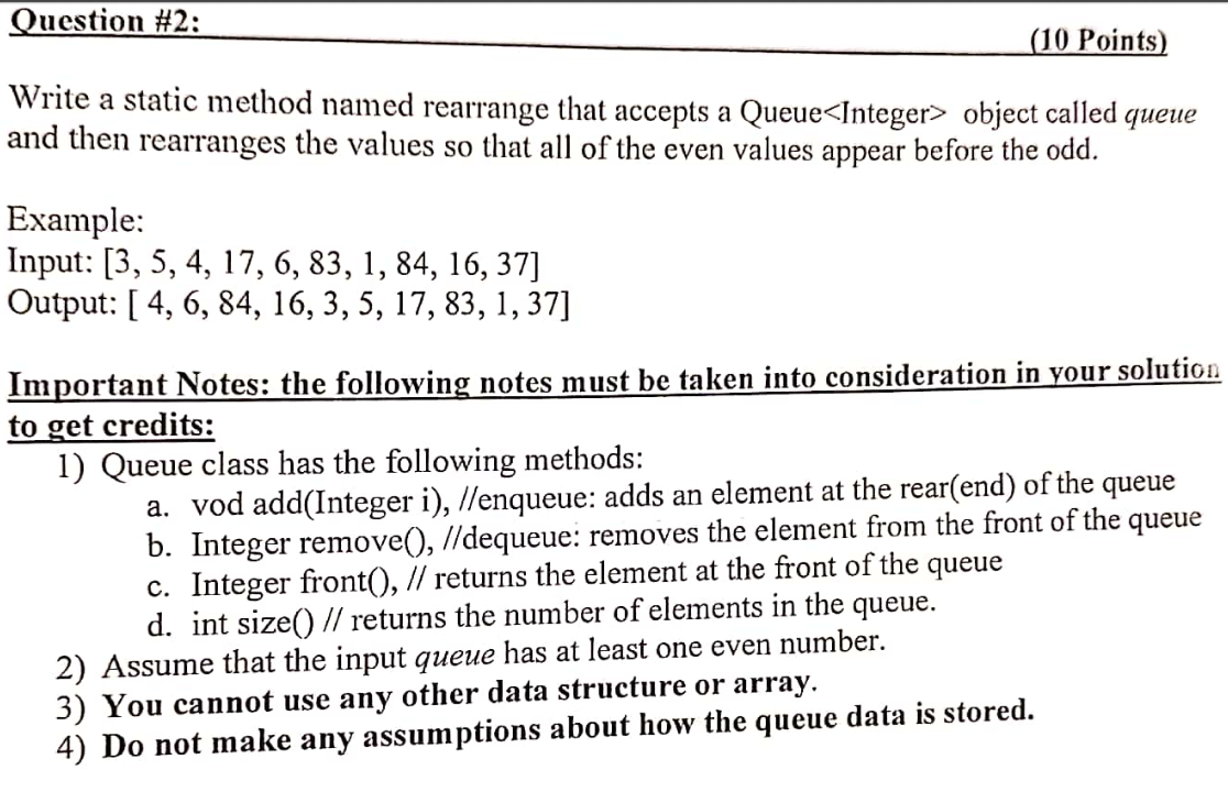 Solved Important Notes: the following notes must be taken | Chegg.com