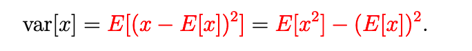 Solved var[x]=E[(x−E[x])2]=E[x2]−(E[x])2 | Chegg.com