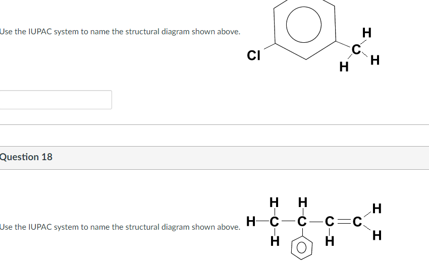 Solved Use the IUPAC system to name the structural diagram | Chegg.com