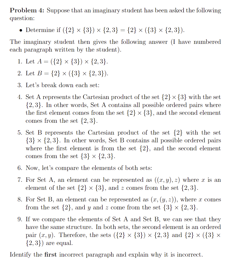 Solved Problem 4: Suppose that an imaginary student has been | Chegg.com