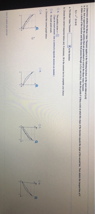 Solved Determine Whether The Mean Value Theorem Applies To